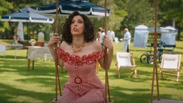 Gul Hurgel x Couper Becca Dress worn by Judy Gemstone (Edi Patterson ...