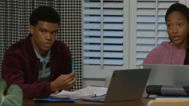 Polo Ralph Lauren Cord Coach Jacket in Burgundy worn by Tyrell ...