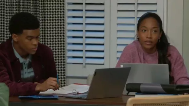 All In Favor Hooded Crop Sweater worn by Samantha Richardson(Najah ...