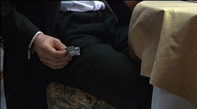 The authentic packaging of chewing gum Ethan Hunt (Tom Cruise) in ...