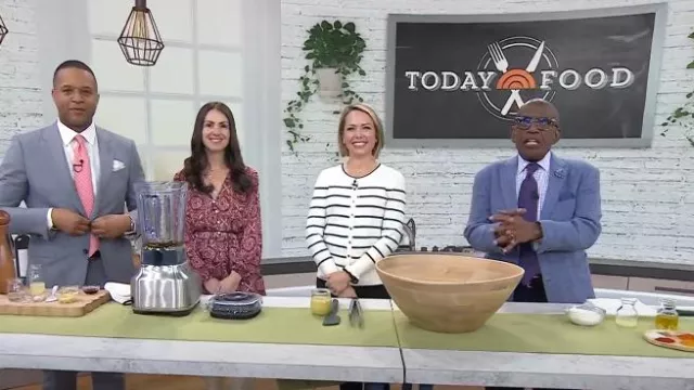 Zara Printed Mini Dress worn by Rachel Mansfield as seen in Today on ...