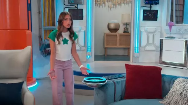 Free People Stardom Baby Tee In Lucky Green worn by Chloe Thunderman ...