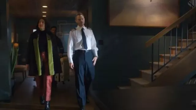 Kate Spade Flourish Swirl Brocade Pants worn by Marianne Feriera ...