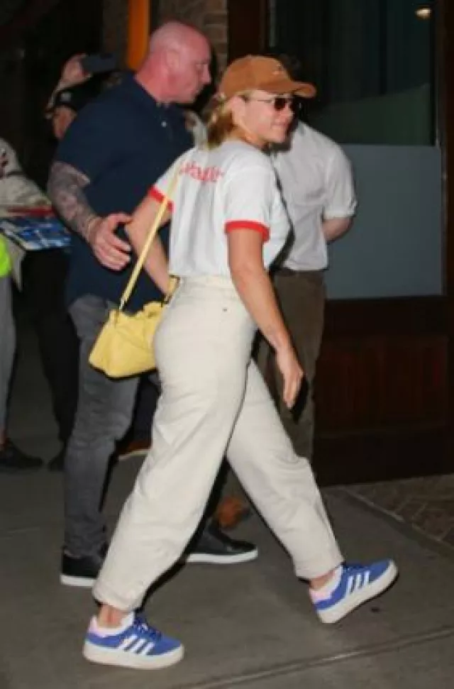 Head over Heels Mr Cinch Mini Pleated Bag worn by Florence Pugh in New ...