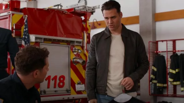 John Varvatos Sorcha Heritage Jacket worn by Eddie Diaz (Ryan Guzman ...