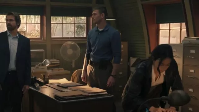 Gap Jersey Polo Shirt worn by Leroy Jethro Gibbs (Austin Stowell) as ...