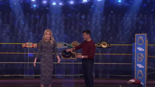 Dolce & Gabbana Polka Dot Cady Sheath Dress worn by Kelly Ripa as seen ...