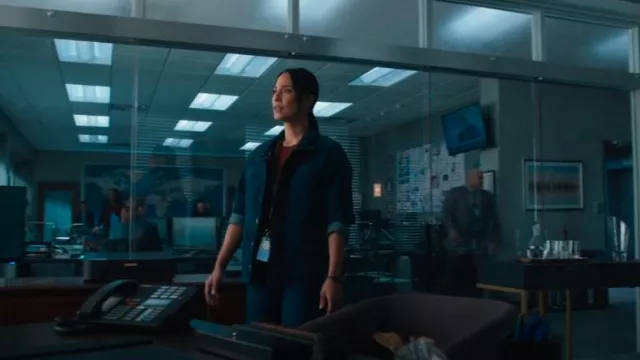 Sonoma Goods For Life Denim Barn Jacket worn by Dani Rhodes (Emily ...