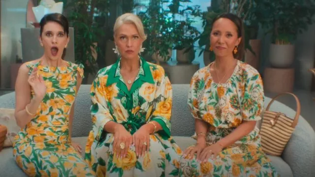 Falda maxi Biriba mixta de Farm Rio usada por Astrid (Emily Borromeo ...