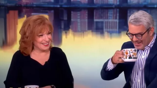 Twisted Rib-Knit Sweater worn by Joy Behar as seen in The View on June ...