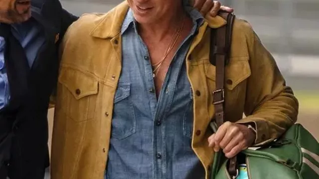 F1 2025 Sonny Hayes Suede Leather Jacket worn by Sonny Hayes (Brad Pitt ...