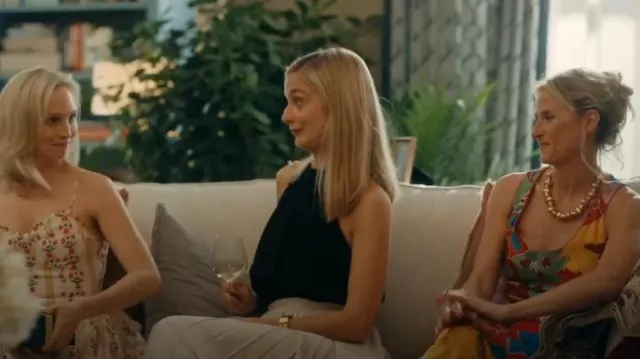 Etro Blooming Printed Midi Dress worn by Carrie Sinclair (Mamie Gummer) as seen in We Were Liars ...