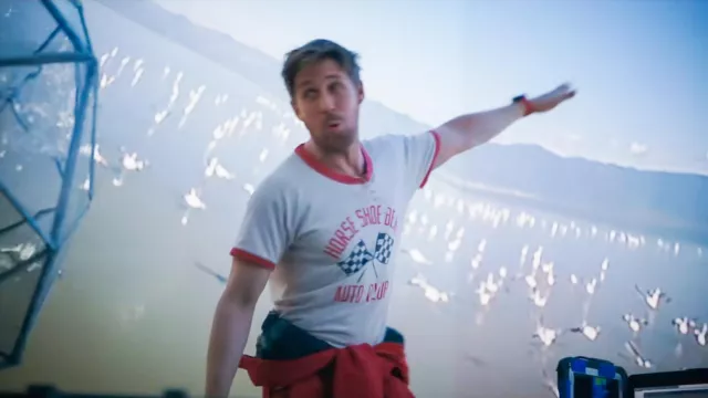 Horse Shoe Bend Auto Club Ringer Red Tee of Ryland Grace (Ryan Gosling ...