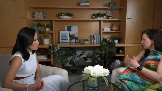 Babaton Optimize Dress worn by Vicky Nguyen as seen in Today on July 2 ...