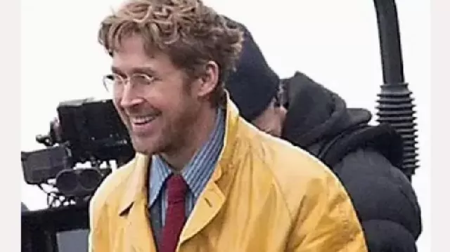 Project Hail Mary Ryan Gosling Yellow Leather Coat of Ryland Grace ...