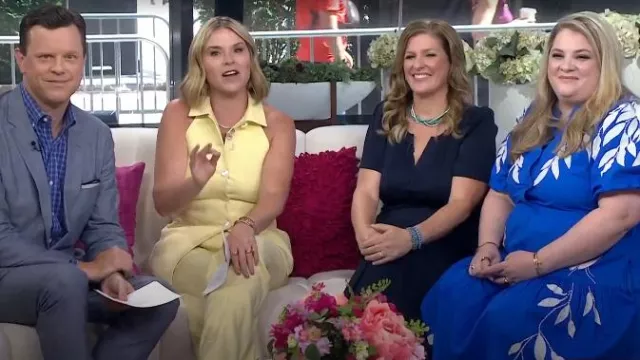 Veronica Beard Orlinda Button Vest worn by Jenna Bush Hager as seen in ...