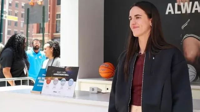 Caitlin Clark AT&T WNBA All-Star 2025 Black Jacket | Spotern