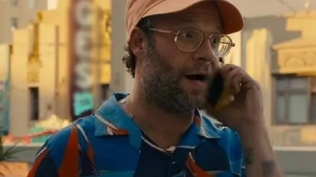 Platonic Blue Hawaiian Shirt worn by (Seth Rogen) in Platonic | Spotern