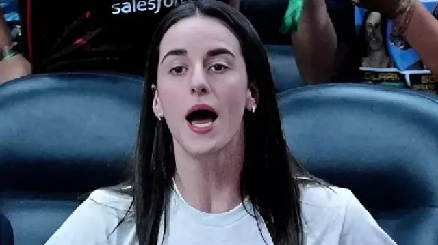 Indiana Fever Caitlin Clark Freddy Fever White Shirt in Dallas Wings vs ...