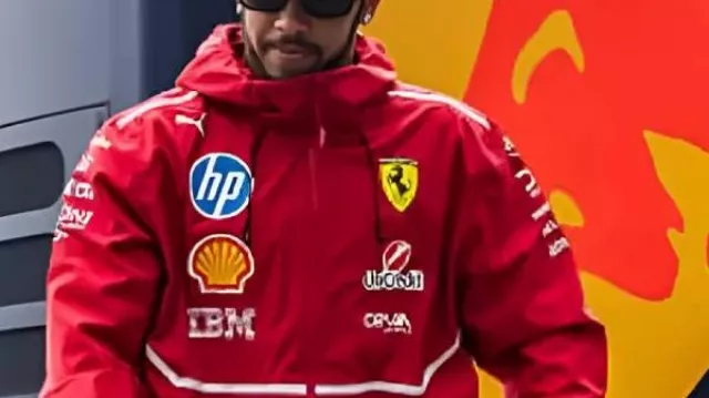 Belgium F1 Grand Prix Lewis Hamilton Ferrari Red Jacket | Spotern