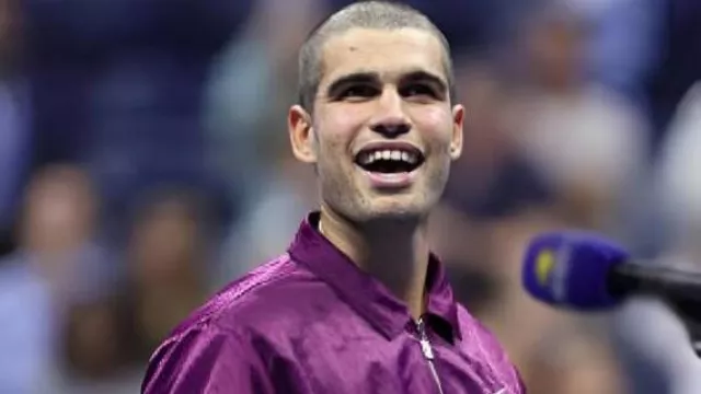 US Open 2025 Purple Jacket worn by Carlos Alcaraz in US OPEN 2025 ...