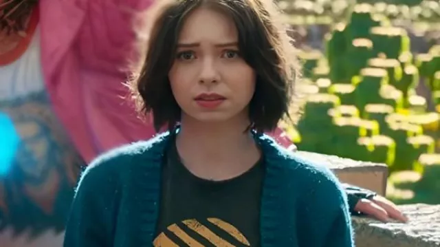 Minecraft Movie Emma Myers Cardigan worn by Natalie (Emma Myers) as ...