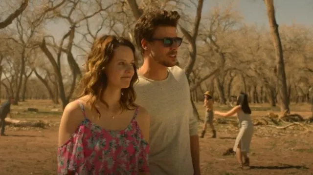 I Heart Ronson Pink Floral Blouse worn by Creek Lovell (Sarah Ramos) as ...