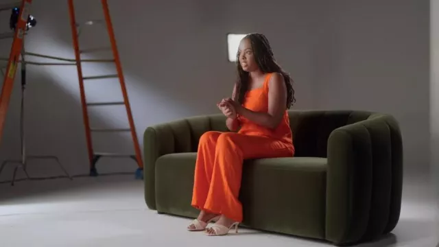 Cos Gathered Open Back Jumpsuit worn by Dory Jackson as seen in The ...