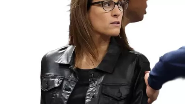 Stephanie White Indiana Fever v Atlanta Dream Black Leather Jacket ...