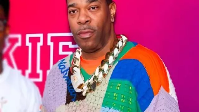 Busta Rhymes 2025 Crochet V-Neck Sweater | Spotern