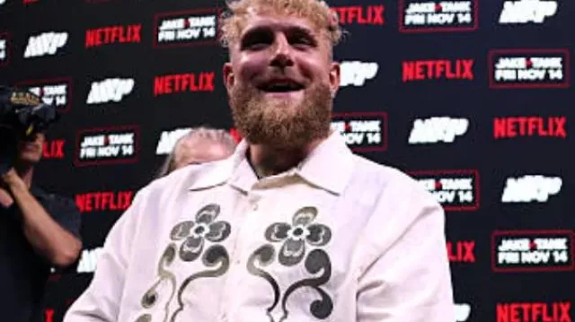Jake Paul Miami Press Conference White Shirt of Jake Paul in HEATED ...