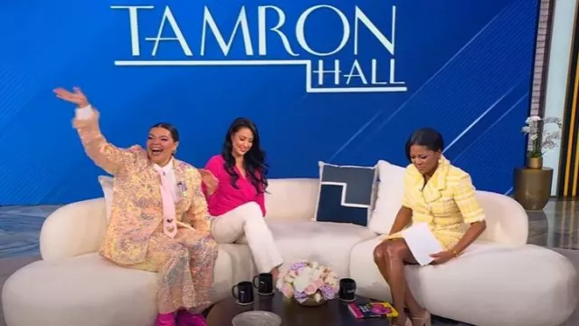 Chanel Fantasy Tweed Suit Set worn by Tamron Hall as seen in Tamron ...