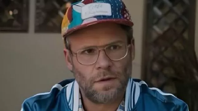 Platonic S02 Seth Rogen Blue Satin Jacket worn by Will (Seth Rogen) as ...