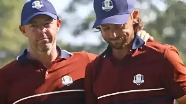 Team Europe Ryder Cup 2025 Brown Polo T-Shirt in Best Shots of the ...