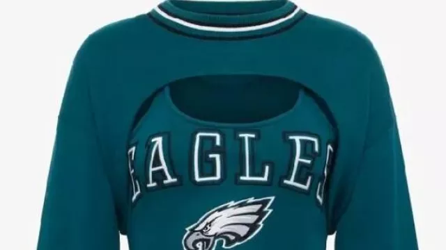 Philadelphia Eagles Midnight Green Fleece Shrug Cami worn by (Taylor ...