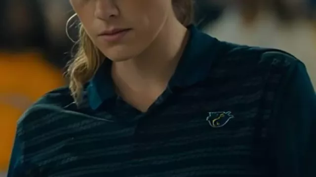 Chad Powers 2025 Perry Mattfeld Striped Polo Shirt worn by Ricky (Perry ...