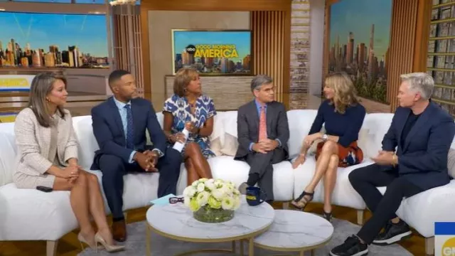 Boss Tweed Cropped Jacket worn by Ginger Zee as seen in Good Morning ...