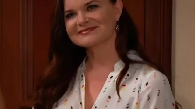 Bold and the Beautiful S37 Heather Tom Silk Blouse | Spotern
