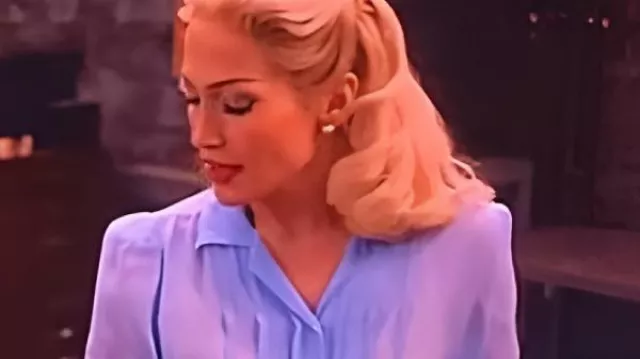 Kiss of the Spider Woman 2025 Jennifer Lopez Blue Top worn by Ingrid ...