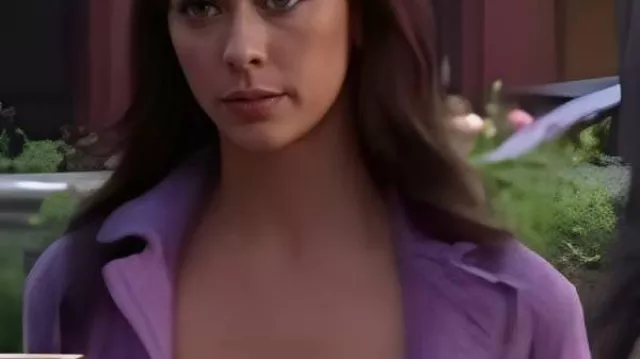 Ghost Whisperer Jennifer Love Hewitt Purple Soft Cardigan Worn By