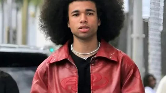 Beverly Hills 2025 Noel Robinson Red Leather Jacket in Joe on Ozzy ...
