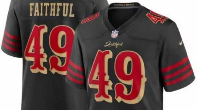 Maillot de jeu San Francisco 49ers The Faithful Black 2025 Rivalries ...