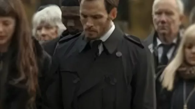 Sam Claflin Lazarus 2025 Belted Trench Coat worn by Dr. Joel 'Laz ...