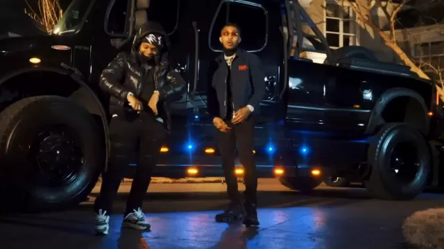 Dior x Shawn Navy Zip Shirt Jacket worn by DDG in DDG x OG Parker ft ...