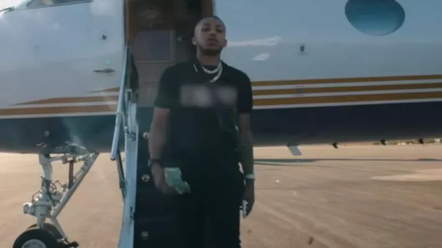 Balenciaga Black Leather Everyday Belt Bag worn by DDG in DDG x OG ...