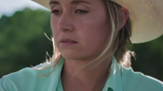 Heartland S19 Amber Marshall Button Down Western Shirt worn by Amy ...