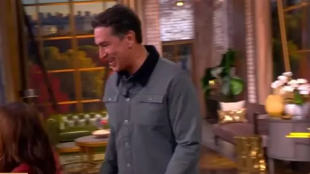Travis Mathew Cloud Denim Sherpa Jacket worn by Rob Riggle as seen in ...