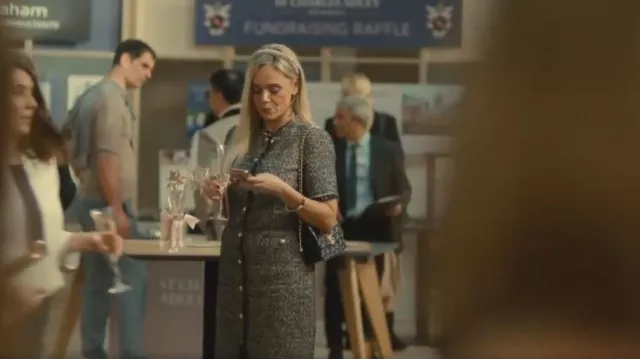 Robe midi Zara Gray Tweed portée par Penny (Pippa Nixon) telle que vue ...