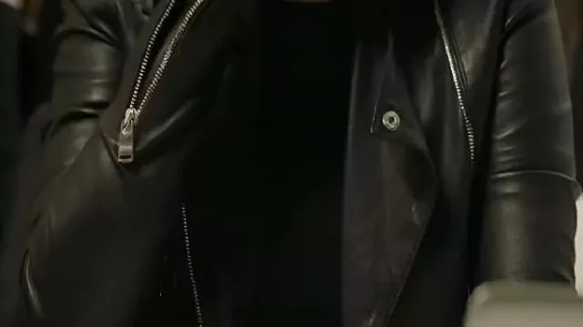 Black Leather Jacket worn by Willow (Kabby Borders) in Christmas in ...
