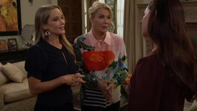 Camisa Alice + Olivia Willa en Palm Beach usada por Brooke Logan ...